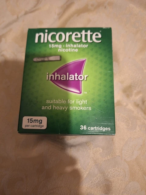 NICORETTE INHALATOR STARTER 15mg 36 Cartridges Smoking cessation £25.00 ...