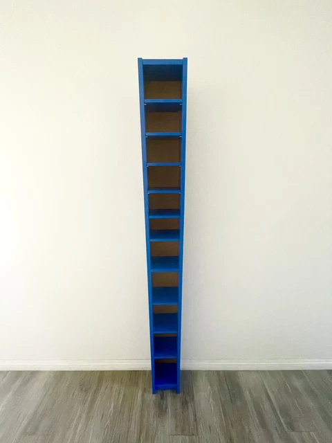 IKEA GNEDBY CD DVD BluRay Video Storage Shelf Unit Media Organizer Blue ...