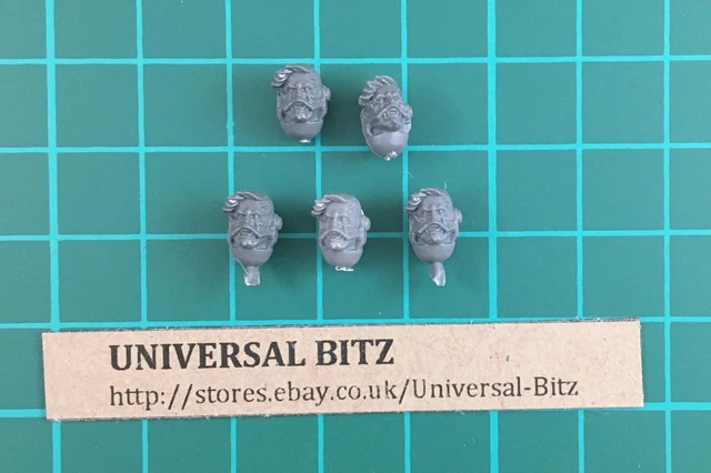 SPACE WOLVES MARINES Upgrade Heads x 5 Y Warhammer 40K D4 D £3.99 ...