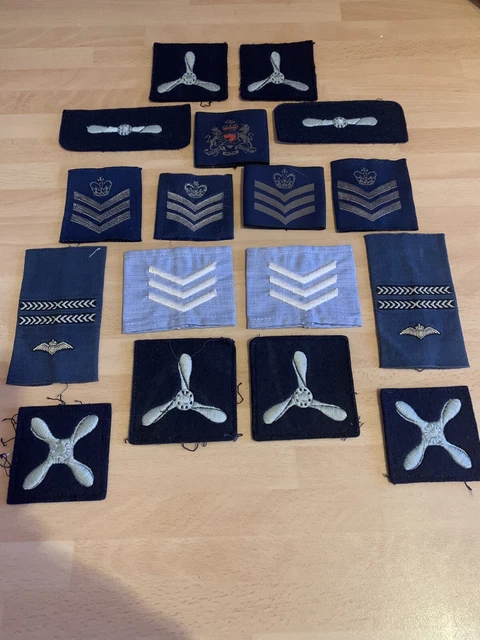 RAF RANK SLIDES And Badges £3.20 - PicClick UK