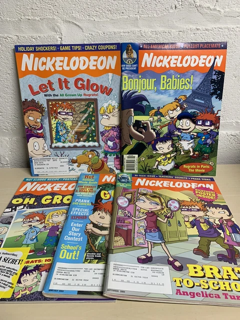 LOT OF 5 Nickelodeon Magazines Rugrats/Wild Thornberrys 2000-2004 $95. ...