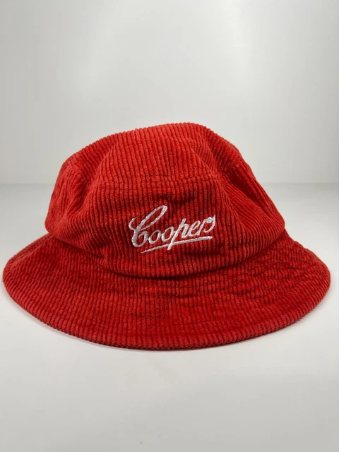 COOPERS BREWERY BEER bucket hat cap corduroy red large forever original ...