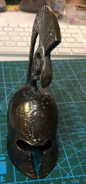 CASQUE GLADIATEUR ANCIENT Bronze Avec Une Cloche A L'Intérieur EUR 8,00 ...