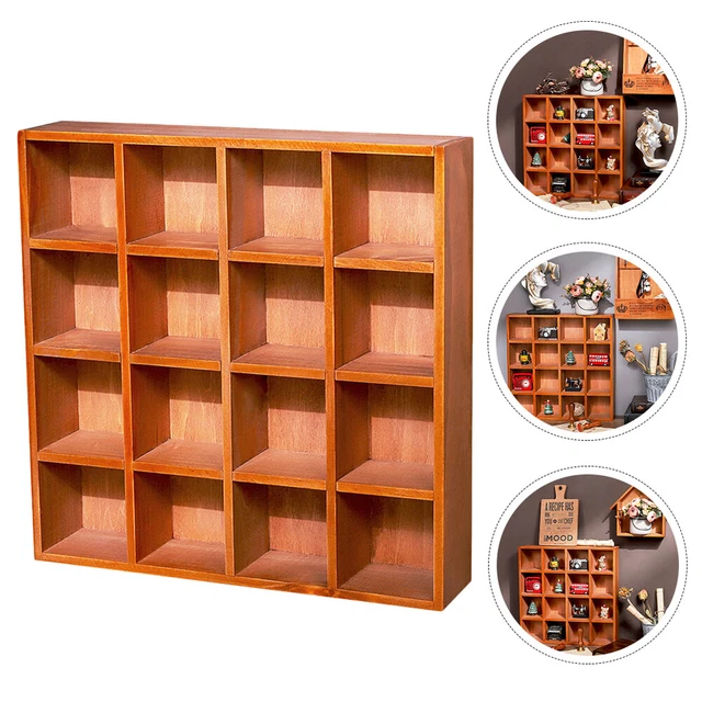 16 GRIDS CUBBY Display Shelf Wall Display Shelf Cubby Storage Shelf ...