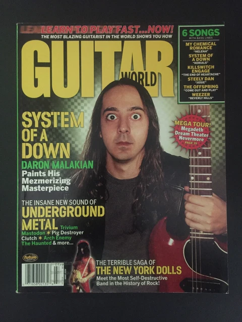 GUITAR WORLD MAGAZINE July 2005 System Of A Down Daron Malakian w ...