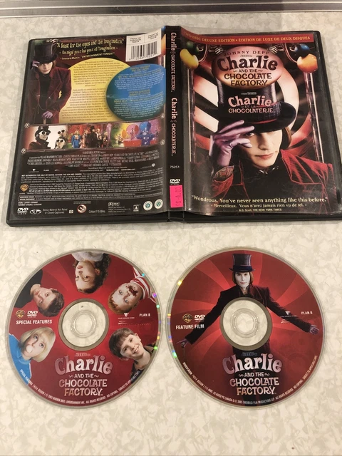 CHARLIE AND THE Chocolate Factory Two Disc Deluxe Edition Dvd CC20 $2. ...