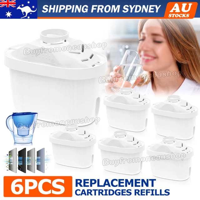 6 PACK FOR BRITA Maxtra+Plus Water Filter Jug Replacement Cartridges ...