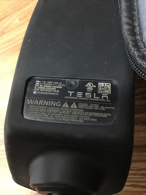 TESLA UNIVERSAL MOBILE Connector Charger Gen 2 1101789-00-M Bundle $347 ...