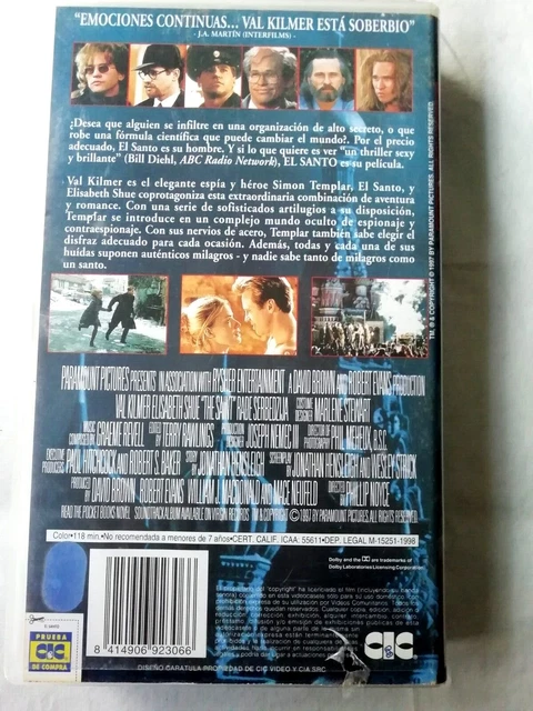 EL SANTO VHS Tape Val Kilmer Elisabeth Shue Paramount PAL Spanish £27. ...