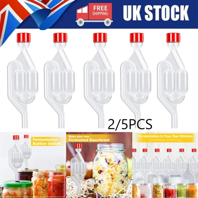 25pcs Fermenter Airlock S Bubble Type Air Lock Universal Home Brew Beer Wine £695 Picclick Uk