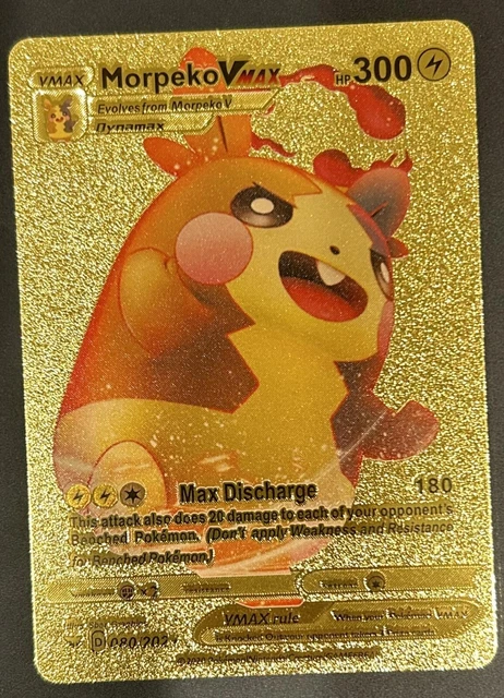 GOLD METAL MAX Discharge Morpeko VMAX Card / Pokemon $3.50 - PicClick AU
