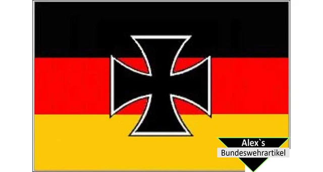 Deutschland Flagge Mit Eisernem Kreuz