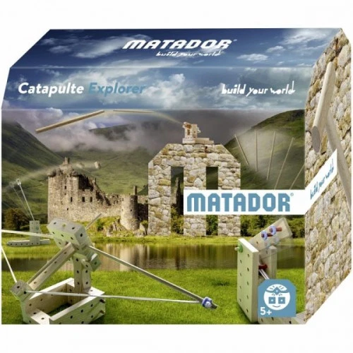 MATADOR 11514 - Catapults, Baukasten Mittelalter, Holz, 56 Teile ...