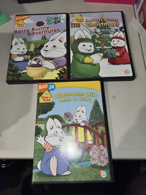 MAX AND RUBY DVD Lot Afternoons W/max & Ruby Berry Bunny Adventures ...