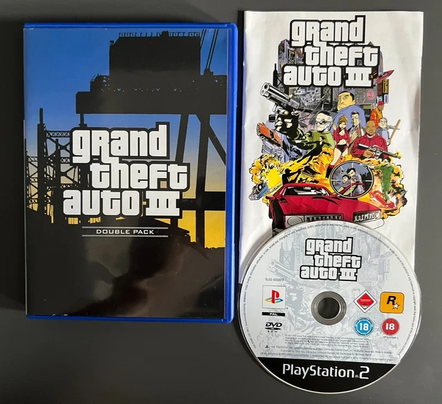 GTA III GRAND Theft Auto Double Pack Version - Sony PS2 Playstation 2 ...