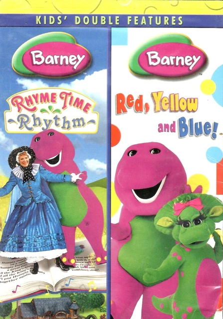 NEW BARNEY Double Feature 2 Disc DVD - Rhyme Time + Red, Yellow and ...