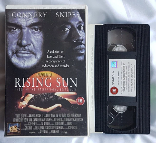 RISING SUN (VHS)BIG BOX - Sean Connery + Wesley Snipes + Harvey Keitel ...