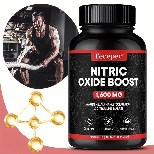 NITRIC OXIDE SUPPLEMENT - Supports Muscle Building - 120 Capsules £9.52 ...