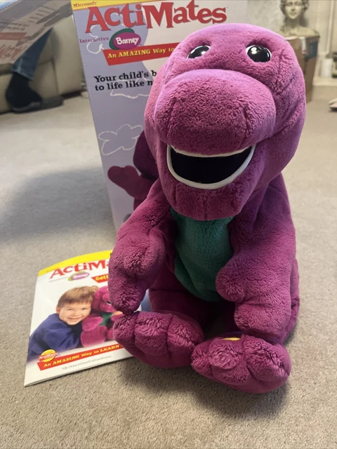 Barney Interactive Talking Vintage 1998 Plush Toy Microsoft Actimates