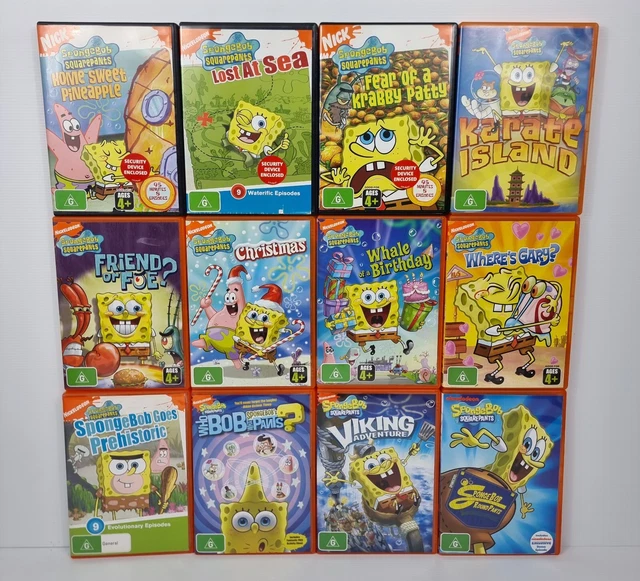 SPONGEBOB SQUAREPANTS BUNDLE/LOT of 12 DVD's PAL Region 4 £38.30 - PicClick UK