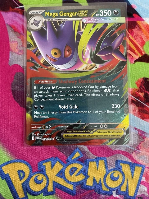POKÉMON TCG PHANTASMAL Flames 056/094 Mega Gengar EX Holo £0.99 ...