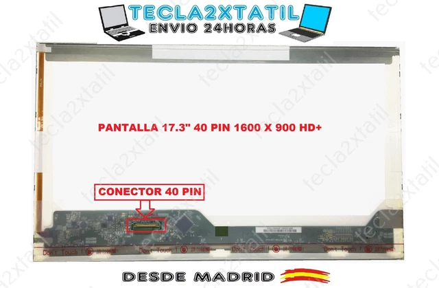 PANTALLA PARA PORTATIL 17,3" Asus X72J 1600 X 900 WXGA++ 40 PIN LED LCD ...