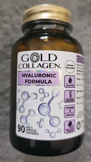 GOLD COLLAGEN HYALURONIC Formula 90 tab Exp 07/2025 £24.99 - PicClick UK