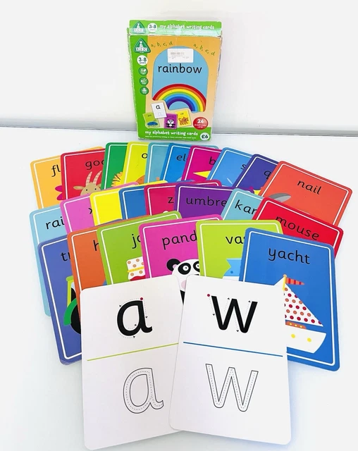 ELC CHILDREN ALPHABET Writing Cards Toy Game Girl Boy Age 3-4-5-6-7-8 ...