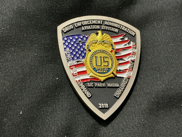 DEA AVIATION DIVISION/ Drone Unit Challenge Coin $15.30 - PicClick CA