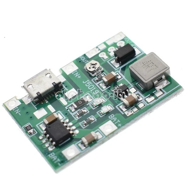 5V 12V MICRO USB 3.7V Lithium Li-ion Charger Module Boost Step Up EUR 1 ...
