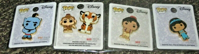 FUNKO POP DISNEY'S Aladdin Boxlunch Exclusive Enamel Pin Set Of 6 ...