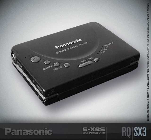 VINTAGE PANASONIC WALKMAN RQ-SX3. Portable Cassette Player. Thin Metal ...