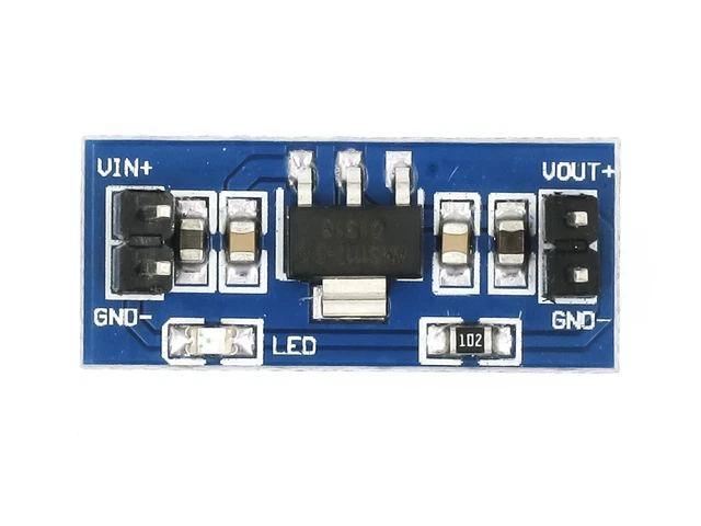 AMS1117 5V DC-DC Step-Down Voltage Regulator Arduino with LED Display ...