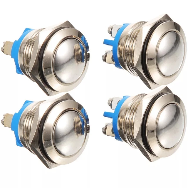 KIT BOUTON POUSSOIR Sonnette Filaire 4 Boutons Métalliques pour ...