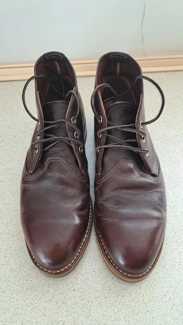 RED WING CHUKKA Boots Mens Dark Brown Horween Leather Dr. Sole Uk 9 £ ...