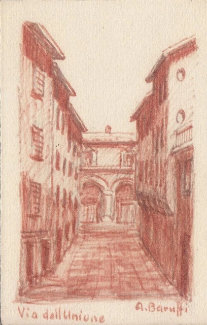 A9601) BOLOGNA, VIA Dell'unione. Illustratore Alfredo Baruffi. EUR 18 ...