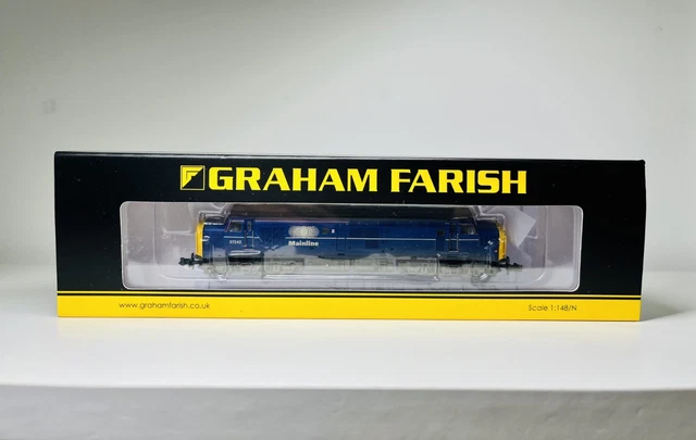 GRAHAM FARISH 371-472 Class 37/0 37242 Mainline Freight Blue Weathered ...