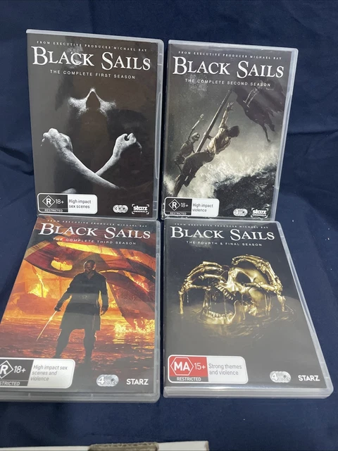 BLACK SAILS COMPLETE Series Set DVD Seasons 1-4 Region 4 15 Discs Very ...