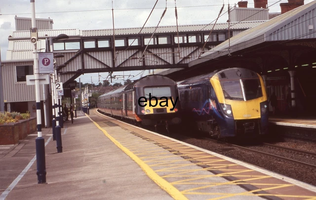 35MM RAILWAY SLIDE - DMU Class 180. 180109 & HST Class 43 @ Grantham £3 ...