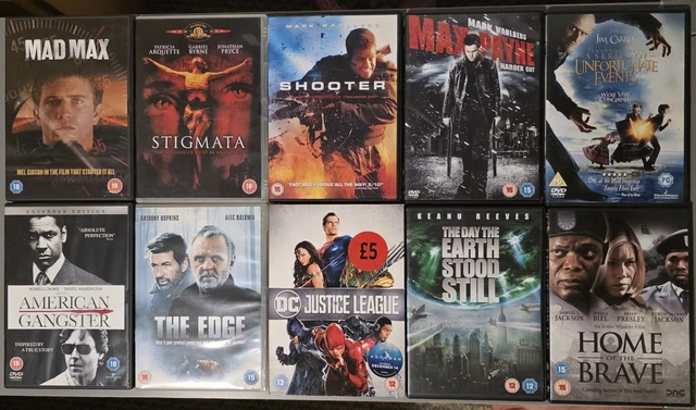 10 MIXED DVD Bulk Bundle Movies, Films Wholesale DVD’s Region 2 UK £14. ...