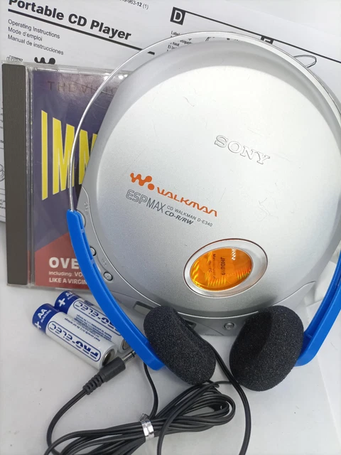 SONY D-E340 CD Walkman Discman Portable Personal Music Compact Disc Player £59.99 - PicClick UK
