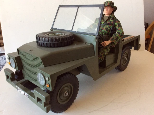 VINTAGE GI JOE Geyperman 1960’s Land Rover Great Condition Action Man ...