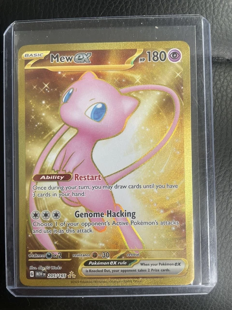 CARTE POKÉMON SECRÈTE - MEW Ex GOLD 205/165 - Serie 151 - Neuve FR $35. ...