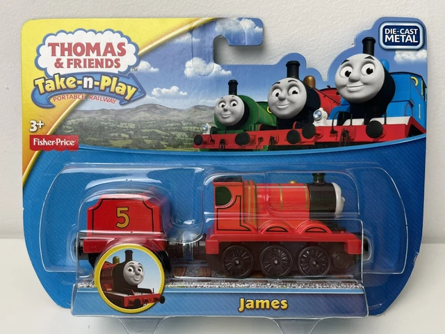 THOMAS THE TANK Engine & Friends Take-N-Play JAMES Die-Cast New ...