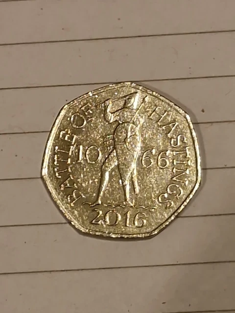 BATTLE OF HASTINGS 2016 50p Rare Coin Hunt Circulated Excellent ...