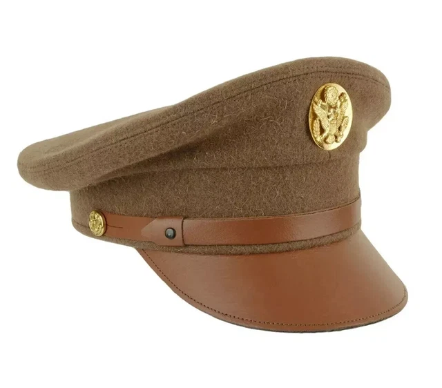 WW2 US ARMY Military Enlisted Men’s Visor Cap Hats Replica 1945 WWII £ ...