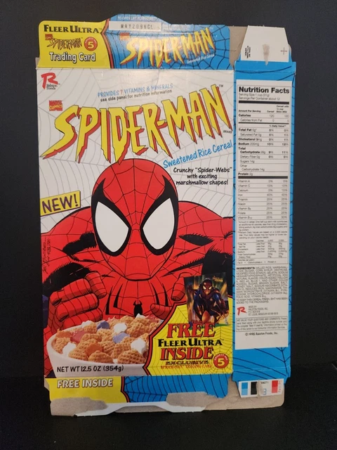 SPIDER-MAN, RALSTON FOODS, Rice Cereal Box, Empty, 1995 £9.54 - PicClick UK