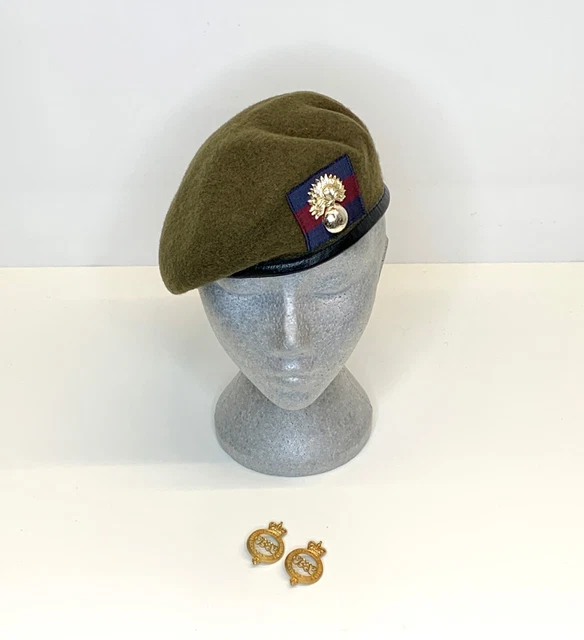 GRENADIER GUARDS BERET & Shoulder Badges. British Army-Issue. New. Size ...