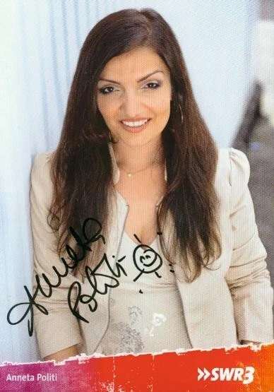 SWR3 *RADIO MODERATORIN* Autogrammkarte #6 von ANNETA POLITI EUR 1,00 ...