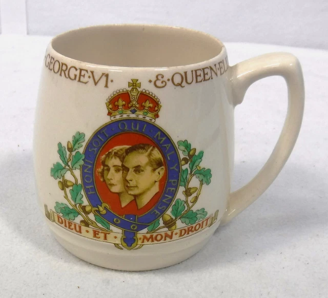 ADAMS ENGLAND CORONATION OF KING GEORGE VI May 1937 Mug 3-3/8" Royalty ...